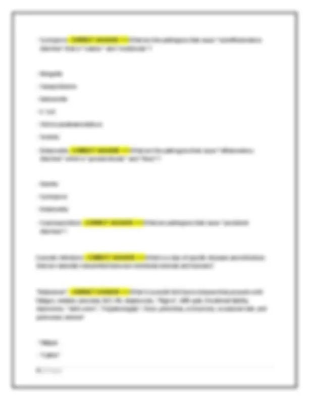 Food, Water, Zoonotic, and World Traveler Diseases: Practice Exam Q&A ...