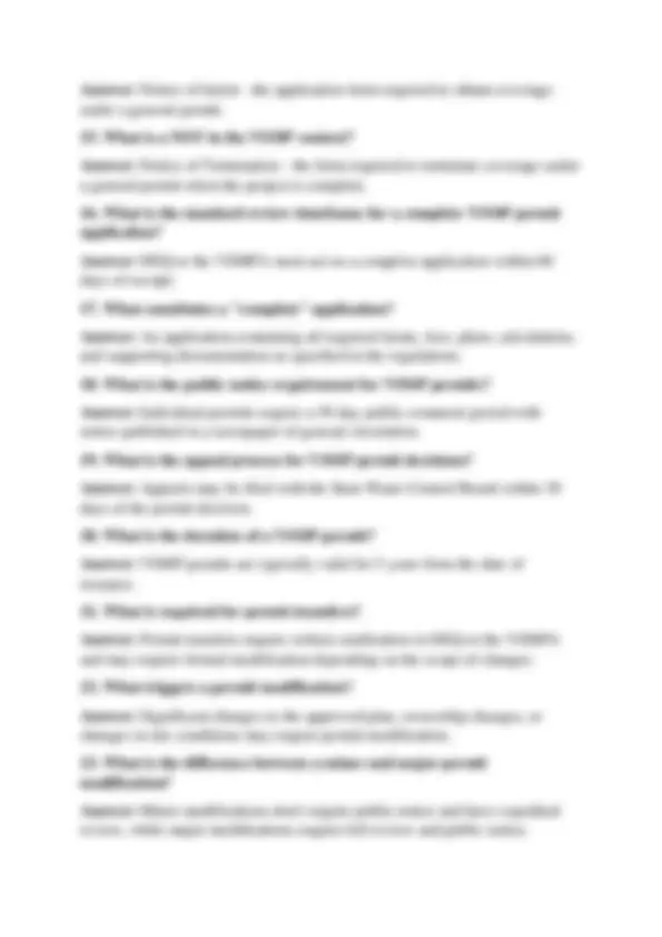 VIRGINIA DEQ SWM PLAN REVIEWER CERTIFICATION EXAM QUESTIONS AND ...