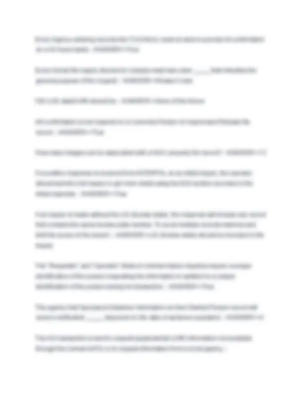 TCIC/TLETS FULL ACCESS RECERTIFICATION NEWEST ACTUAL EXAM | Exams ...