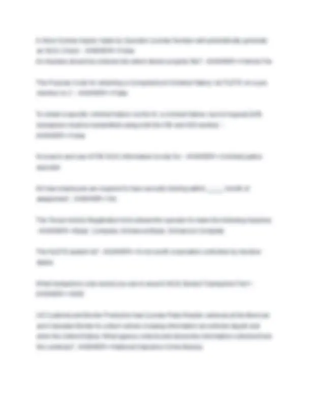 TCIC/TLETS FULL ACCESS RECERTIFICATION NEWEST ACTUAL EXAM | Exams ...