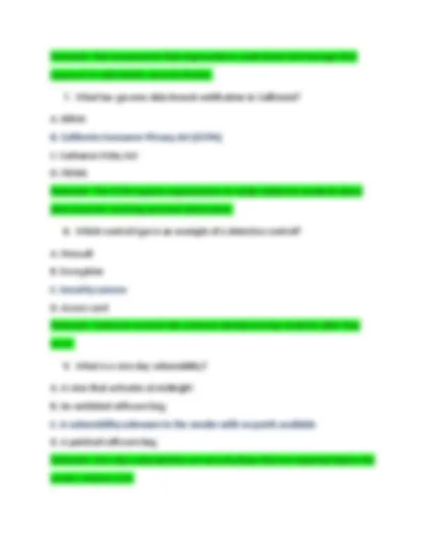 California Information Security Analyst Exam (ISA Exam) Test Questions ...