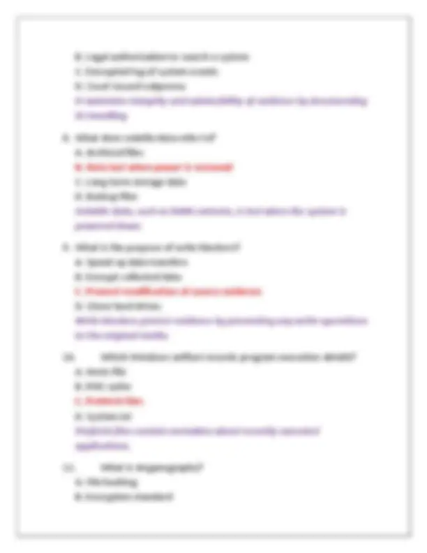 California Digital Forensics Investigator Certification Practice Exam Questions And Corr | Exams ...