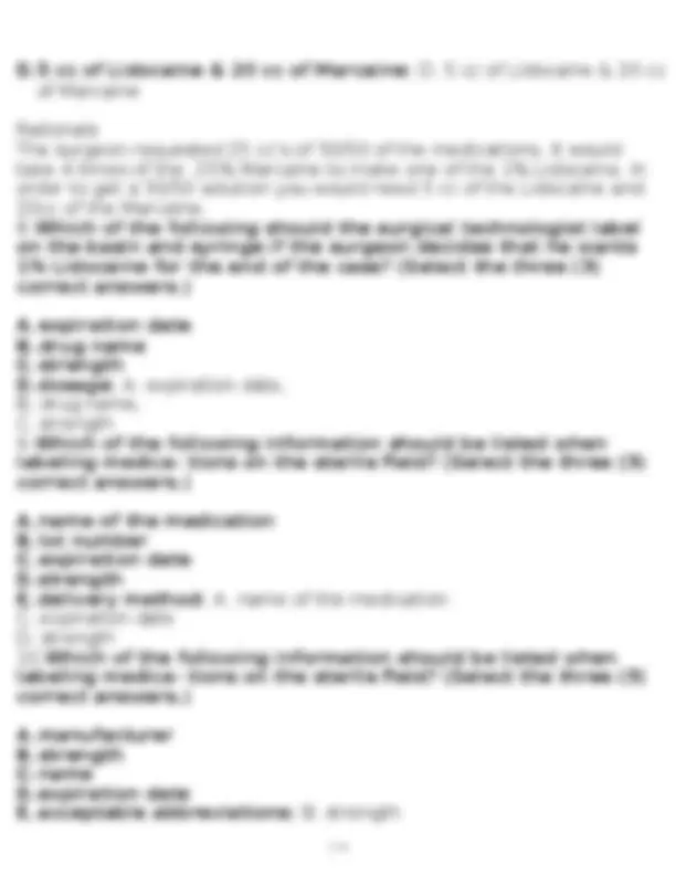 Intraoperative Care NCCT Practice Exam: Surgical Technology Questions ...