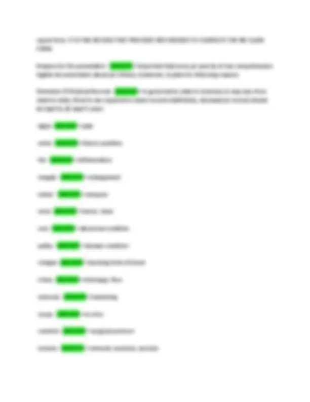 Medical Billing and Coding Exam Q&A: Comprehensive Study Guide | Exams Nursing | Docsity