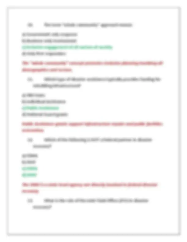 California Disaster Recovery Specialist Certification Exam practice ...