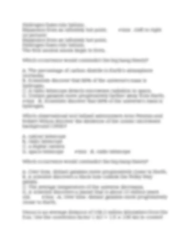 Astronomy and Cosmology Practice Test: Exploring the Universe | Exams ...