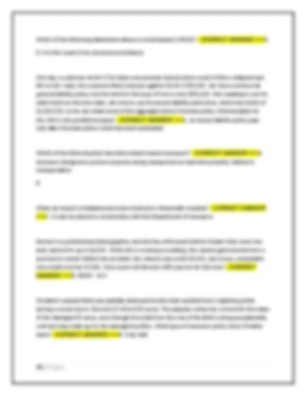 Insurance Adjusting Practice Exam: Comprehensive Q&A for 2025 | Exams ...
