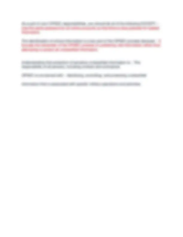 OPSEC Awareness for Military | Docsity