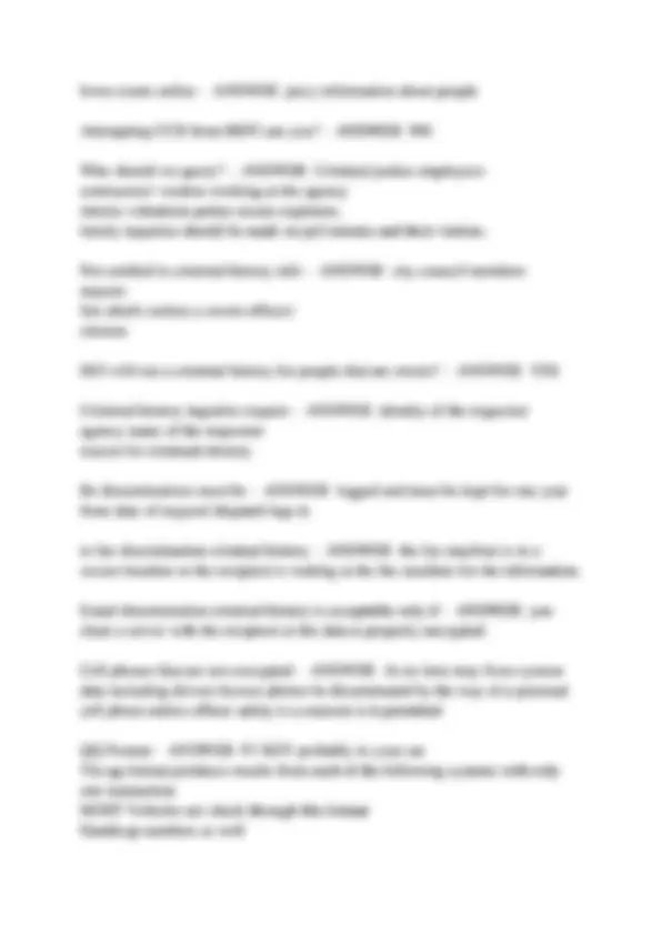 NCIC Certification Exam Study Guide: System Security and Regulations ...