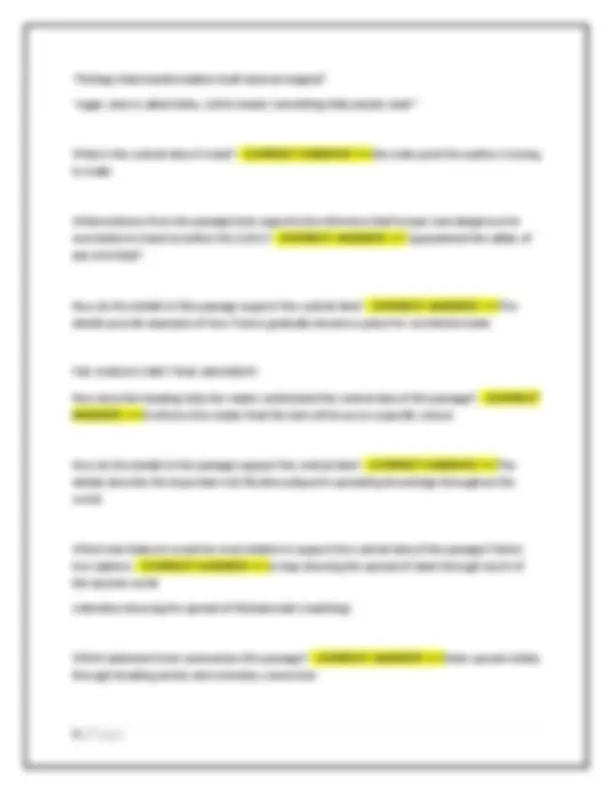 Sugar Changed the World: Unit Test Q&A | Exams Nursing | Docsity