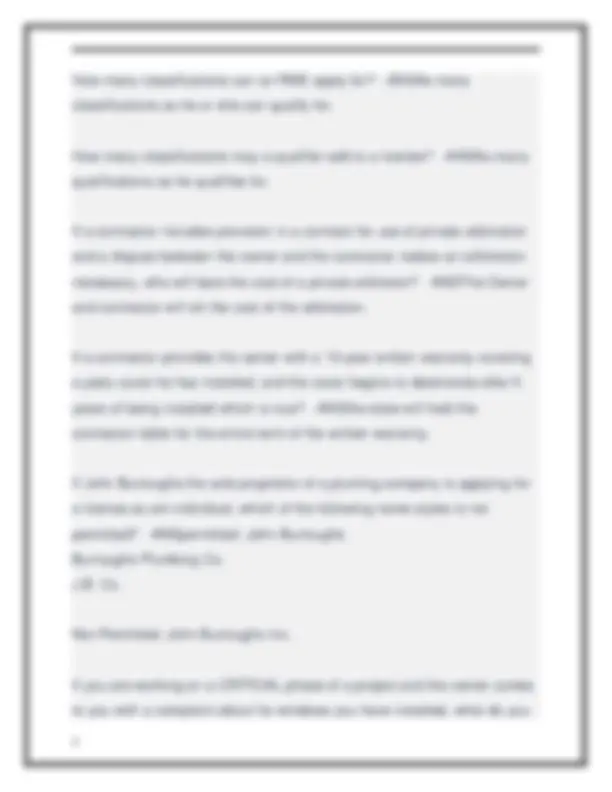California Contractors License Test: Q&A Study Guide 2025-2026 | Exams ...