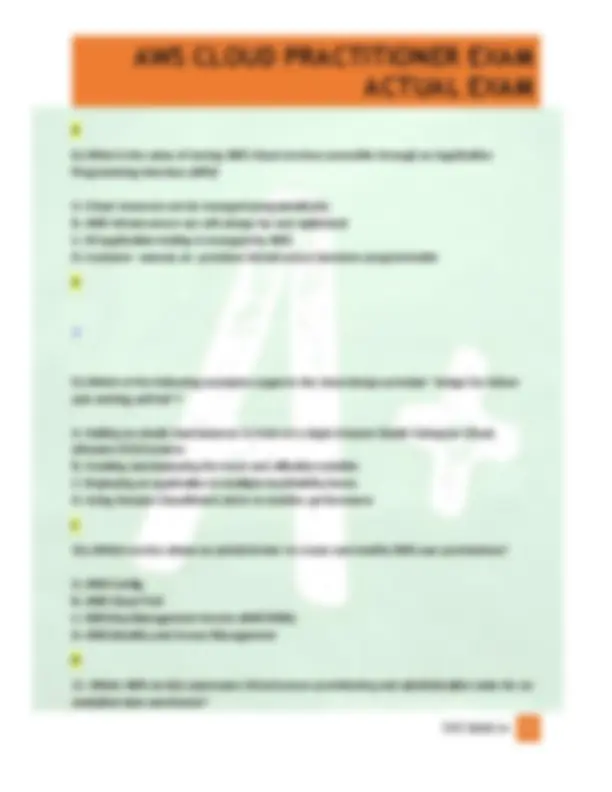 AWS Cloud Practitioner Exam: 200 Practice Questions | Exams Nursing ...