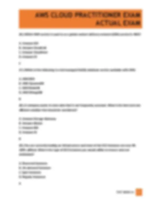 AWS Cloud Practitioner Exam: 200 Practice Questions | Exams Nursing ...