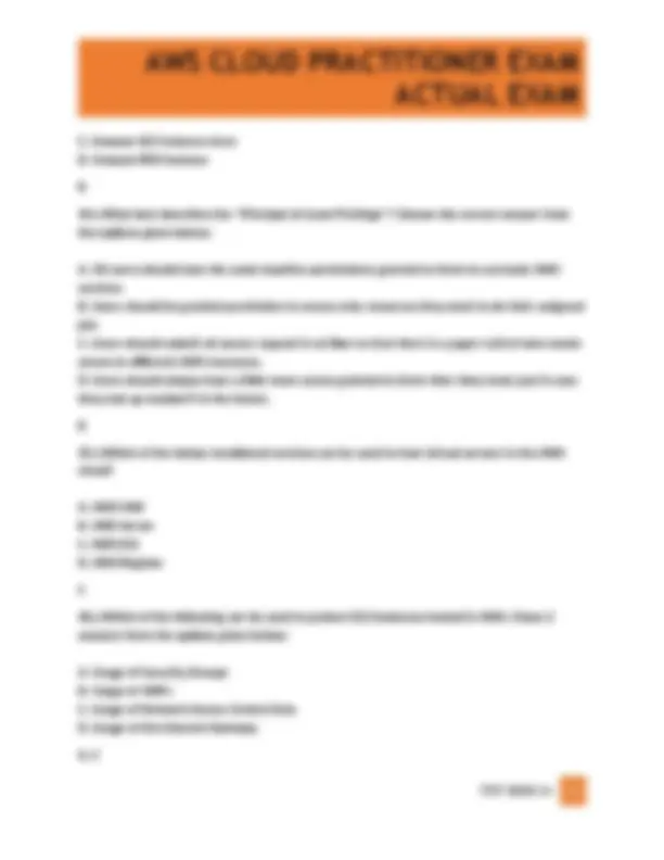 AWS Cloud Practitioner Exam: 200 Practice Questions | Exams Nursing ...