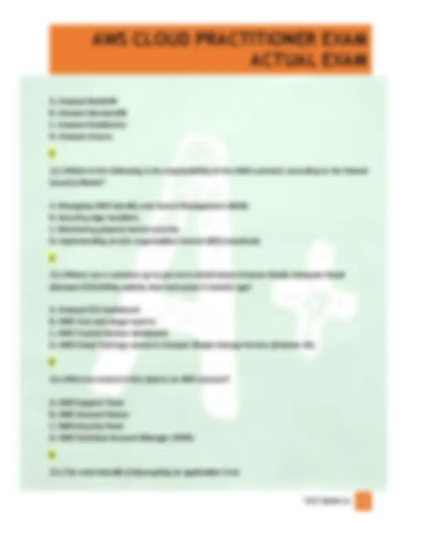 AWS Cloud Practitioner Exam: 200 Practice Questions | Exams Nursing ...