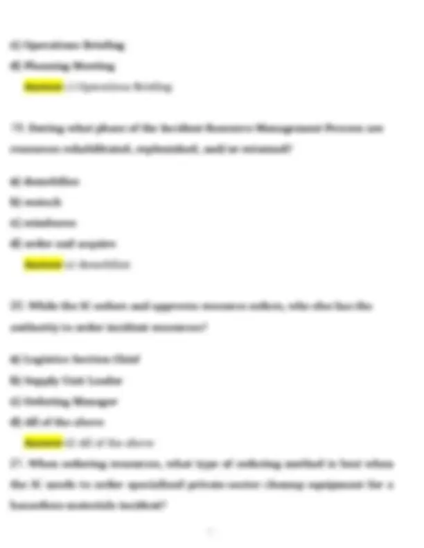 NIMS ICS-300 Final Exam (Latest 2025 / 2026 Update) Questions & Correct ...