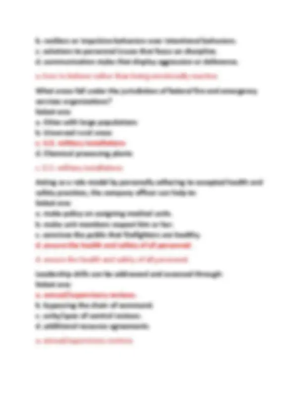 TCFP Officer 1 Practice Test Questions with 100% Correct Answers ...