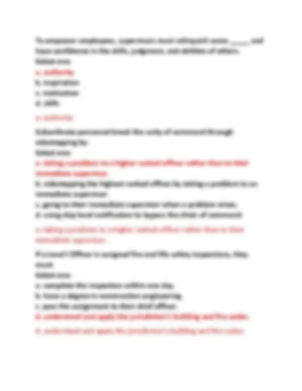 TCFP Officer 1 Practice Test Questions with 100% Correct Answers ...