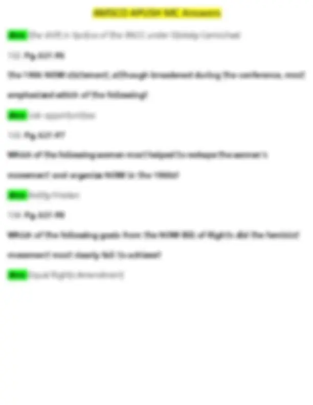APUSH AMSCO PRACTICE EXAM 2025 2026 COMPREHENSIVE QUESTIONS WITH ...