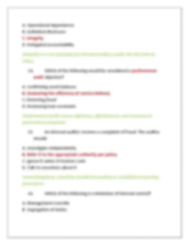 Texas Certified Internal Auditor Practice Exam: Government Track Q&A ...