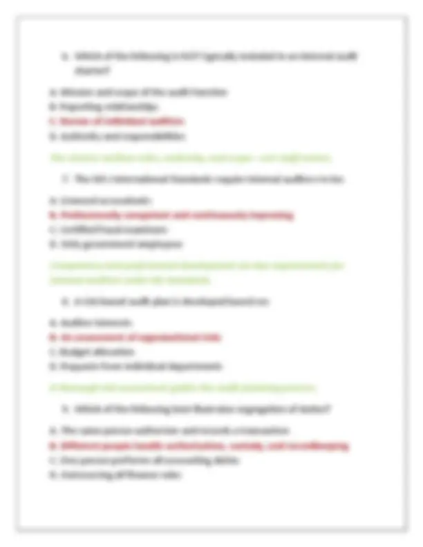 Texas Certified Internal Auditor Practice Exam: Government Track Q&A ...