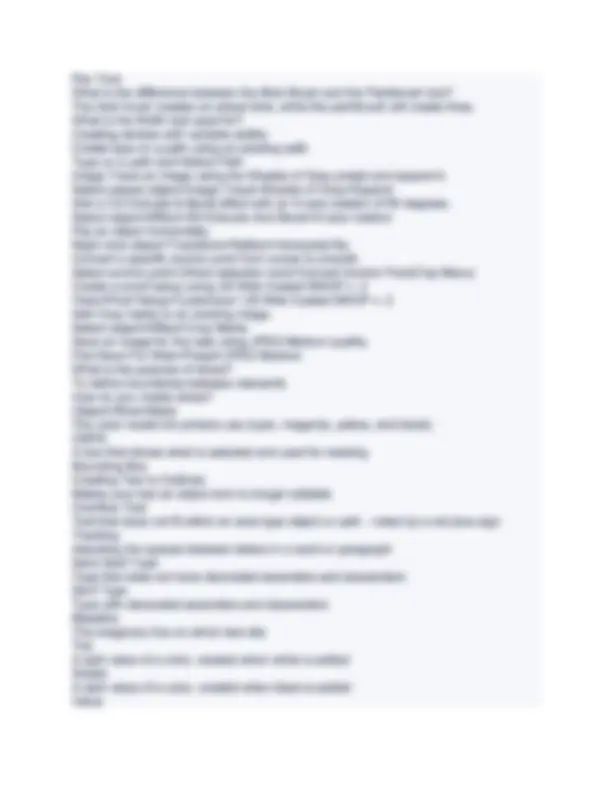 ADOBE ILLUSTRATOR ACA EXAM WITH COMPLETE QUESTIONS AND CORRECT VERIFIED ANSWERS (DETAILED ...