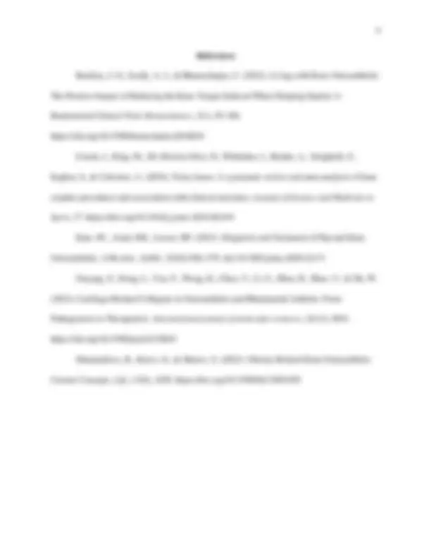 NURS 6501 Week 8 Assignment 2; Osteoarthritis Case Study | Assignments Nursing | Docsity