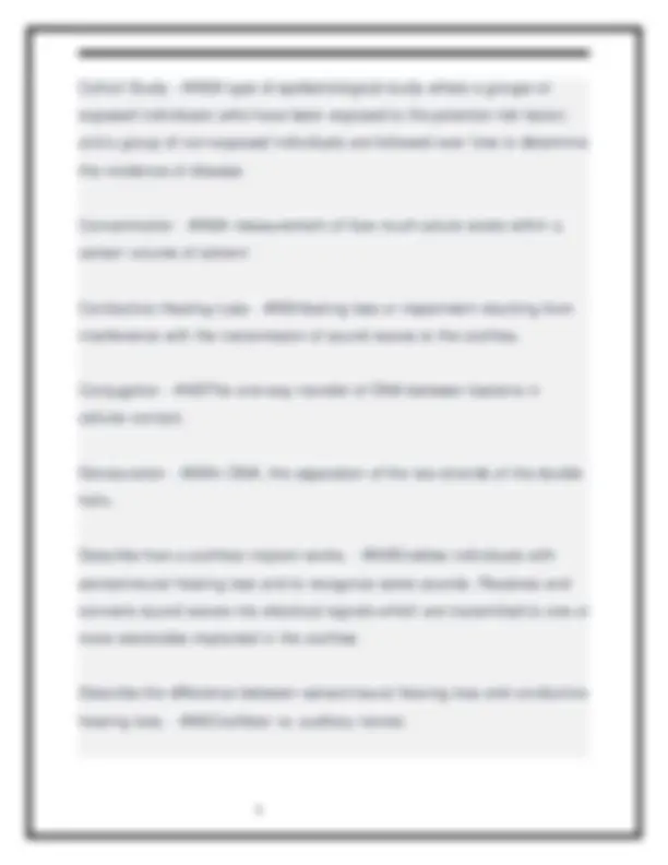 PLTW - Medical Interventions Final Exam Study Guide. Questions ...