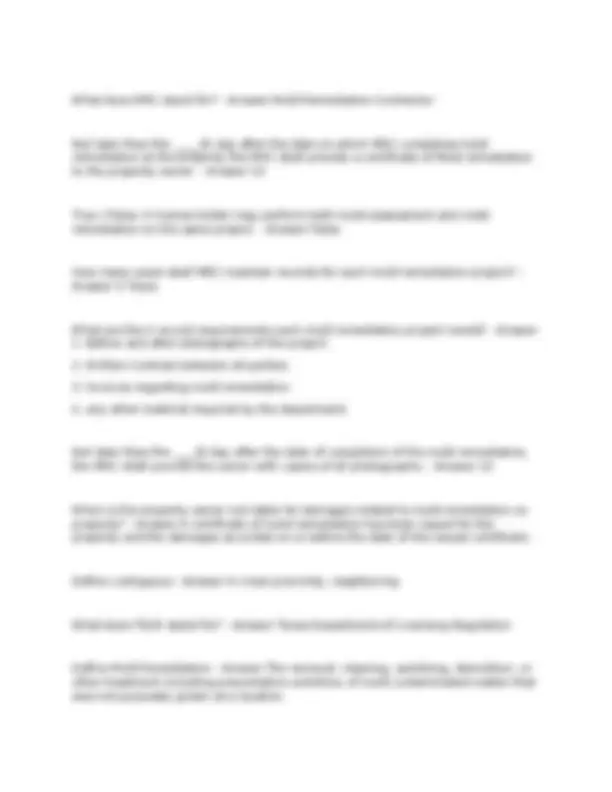 Texas Mold Remediation Contractor State Exam 2021 Verified | Exams ...