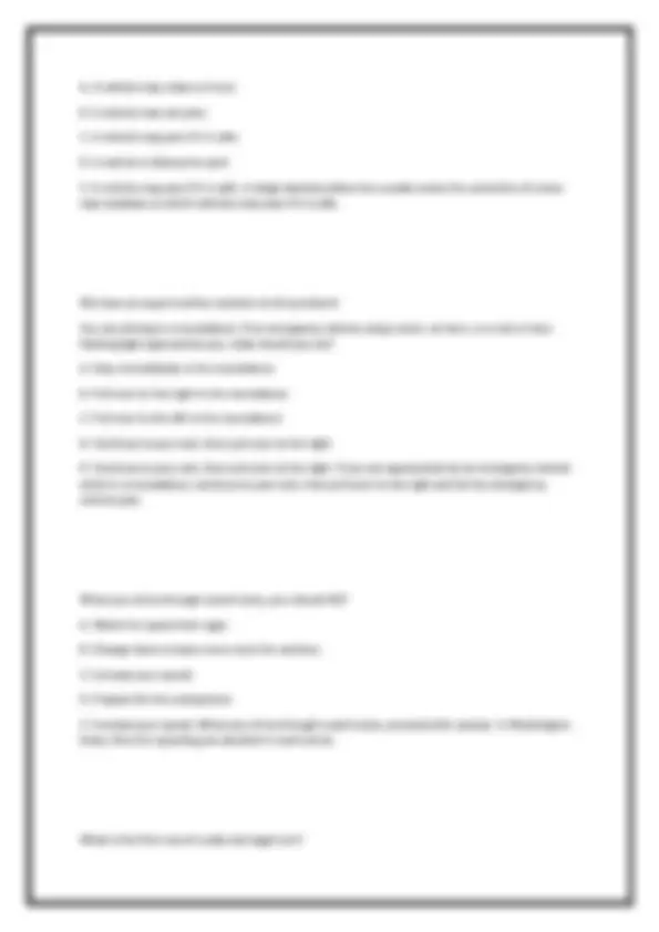 Washington State DOL Practice Test 100 QUESTIONS AND CORRECT ANSWERS ...