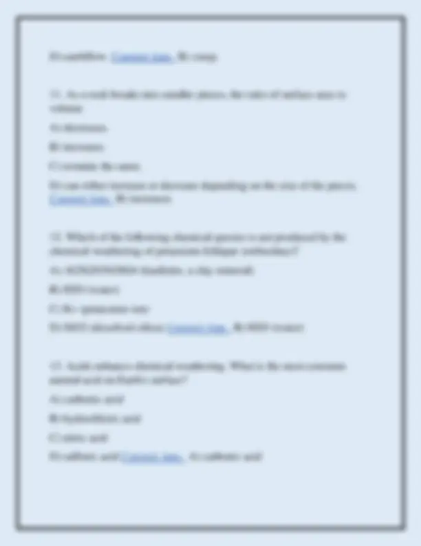 PHYSICAL GEOLOGY - CHAPTER 16 TEST BANK - UNDERSTANDING EARTH QUESTIONS ...