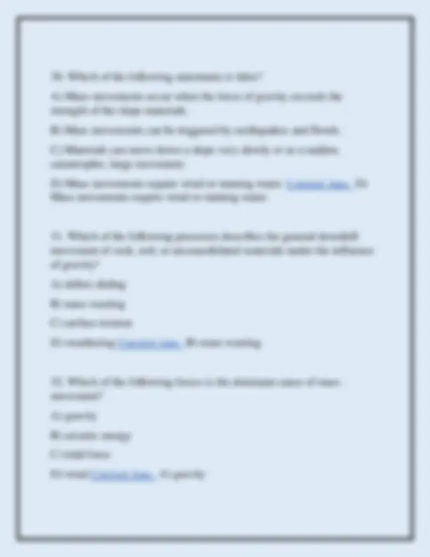 PHYSICAL GEOLOGY - CHAPTER 16 TEST BANK - UNDERSTANDING EARTH QUESTIONS ...