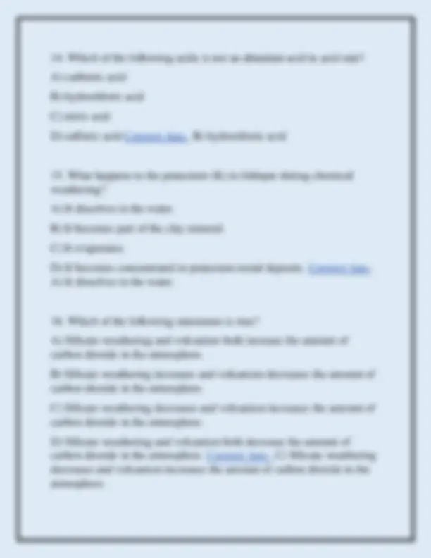 PHYSICAL GEOLOGY - CHAPTER 16 TEST BANK - UNDERSTANDING EARTH QUESTIONS ...