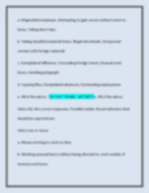 Counterintelligence Awareness and Reporting for DoD Employees Complete ...