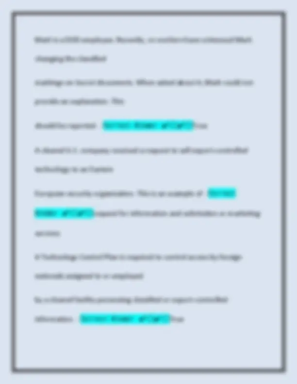 Counterintelligence Awareness and Reporting for DoD Employees Complete ...