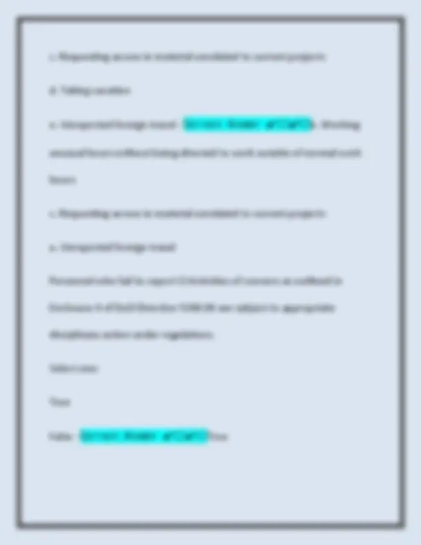 Counterintelligence Awareness and Reporting for DoD Employees Complete ...