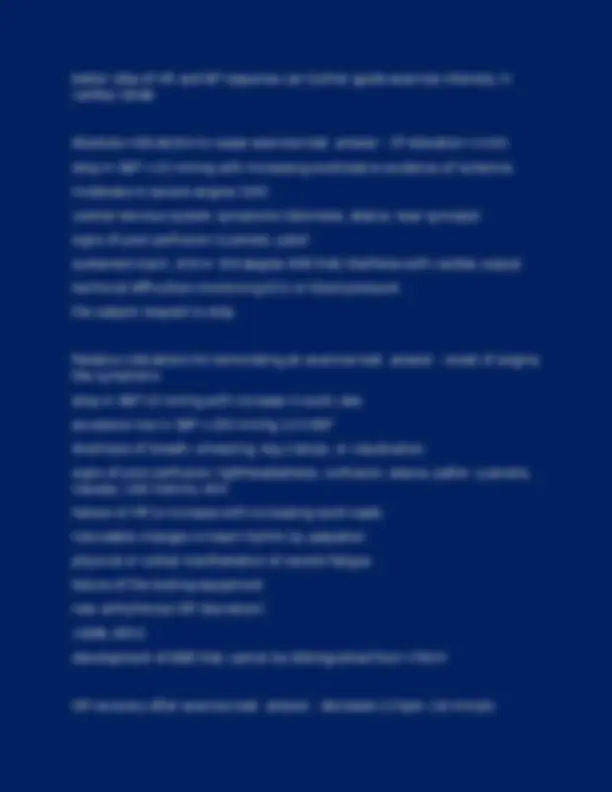 ACSM CEP Exam Prep: Cardiorespiratory Fitness & Risk Assessment | Exams ...