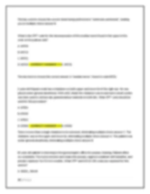 CPC Exam A 2025 |EXAM (MULTIPLE CHOICES) AND (RATIONALES) QUESTION AND ...