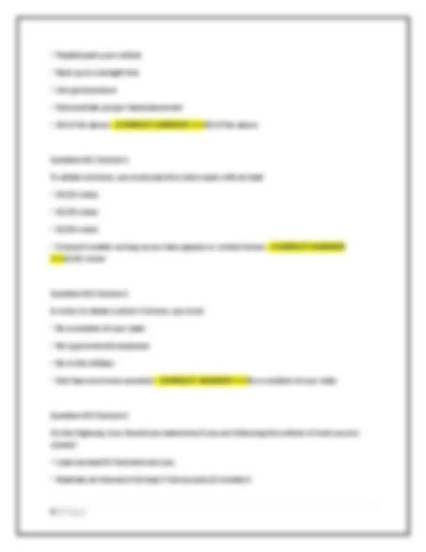 Georgia DDA Defensive Driving Exam: Questions and Verified Answers ...