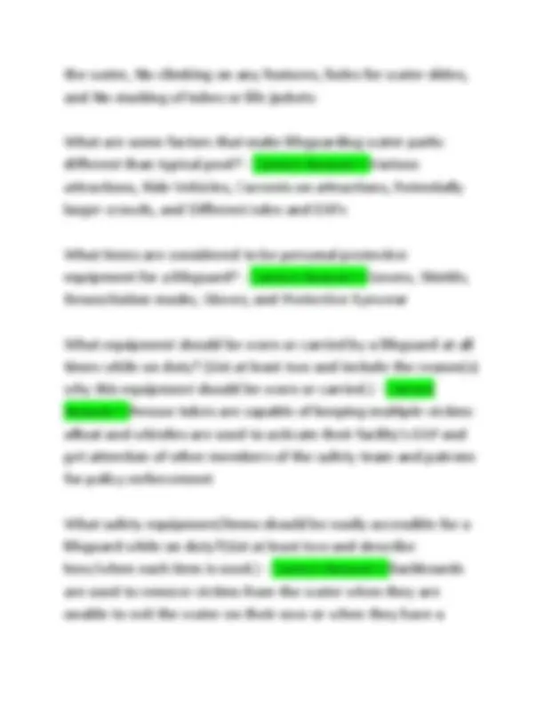 Lifeguarding Exam Prep: American Red Cross 2025 | Exams Safety and Fire ...