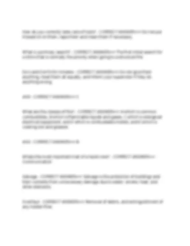 Wildland Firefighting Exam Questions and Answers | Exams Safety and ...