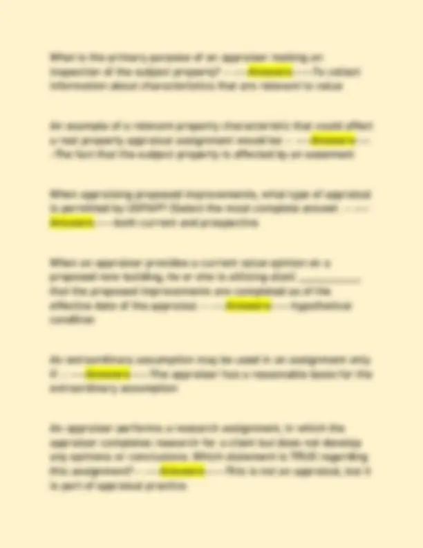 USPAP 15 HOUR COURSE NEWEST ACTUAL 2025/2026 EXAM WITH COMPLETE QUESTIONS AND ANSWERS.GRA ...