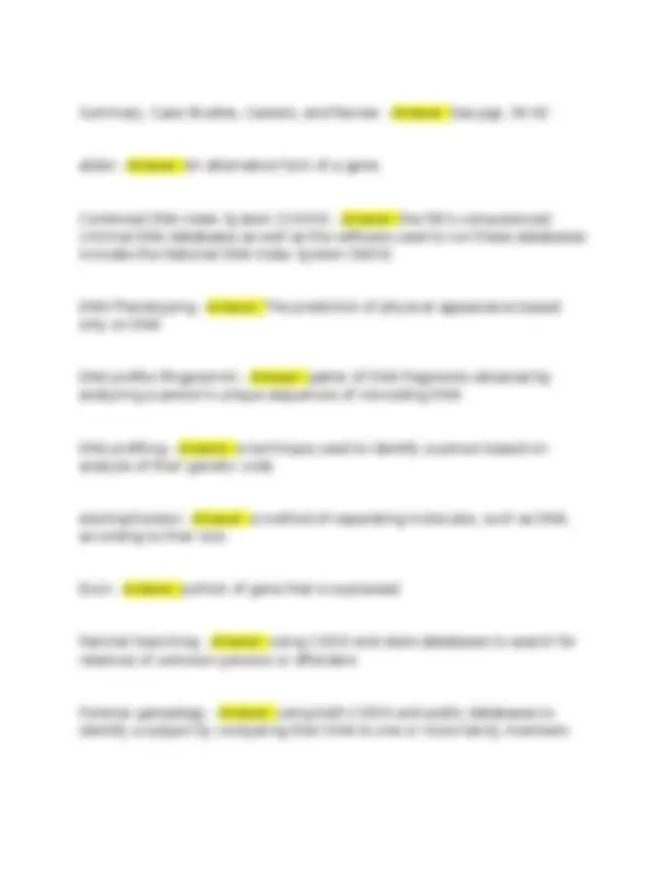 HOSA 2 Forensic Science Comprehensive Questions (Frequently Tested ...