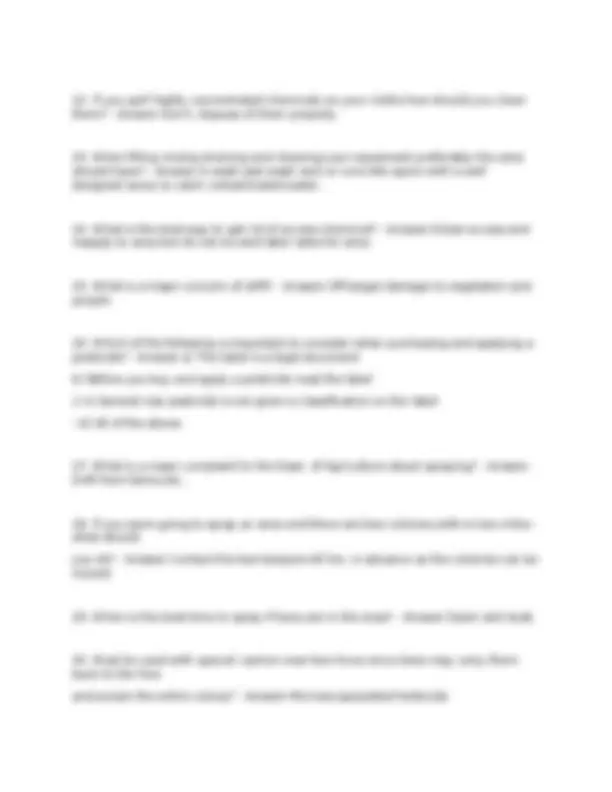Applicator test for Illinois, General Standards Test Questions Passed ...