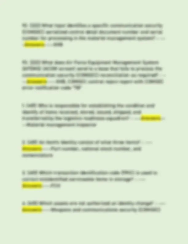 7 LEVEL CDC 2S071 EDIT CODE 8 EXAM QUESTIONS AND ANSWERS 100% PASS ...