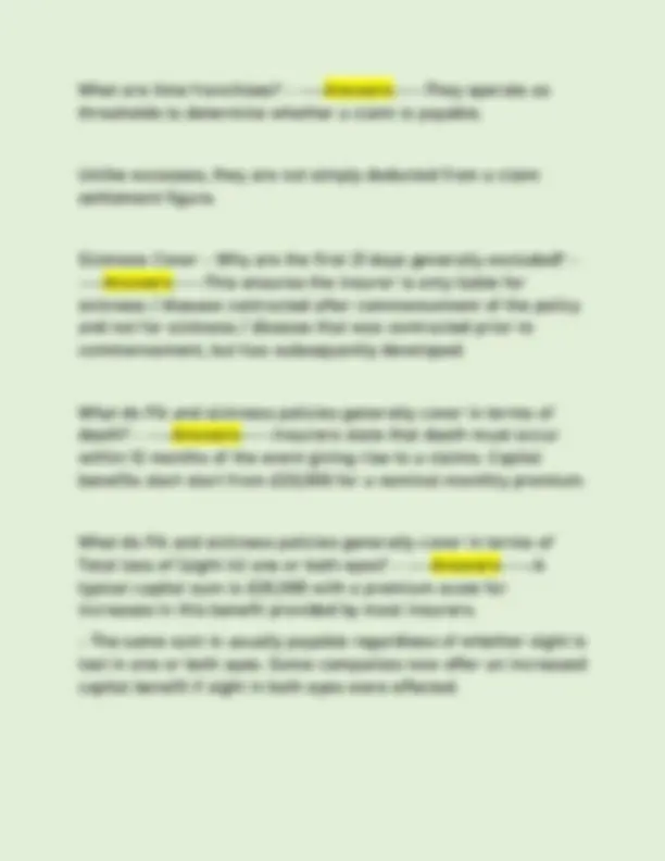 CII - IF2 EXAM 2025 QUESTIONS AND ANSWERS 100% PAS S | Exams Insurance ...