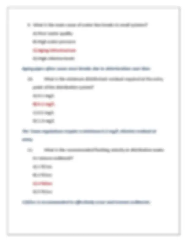 Texas Class C Water System Operator Exam: Practice Questions and ...