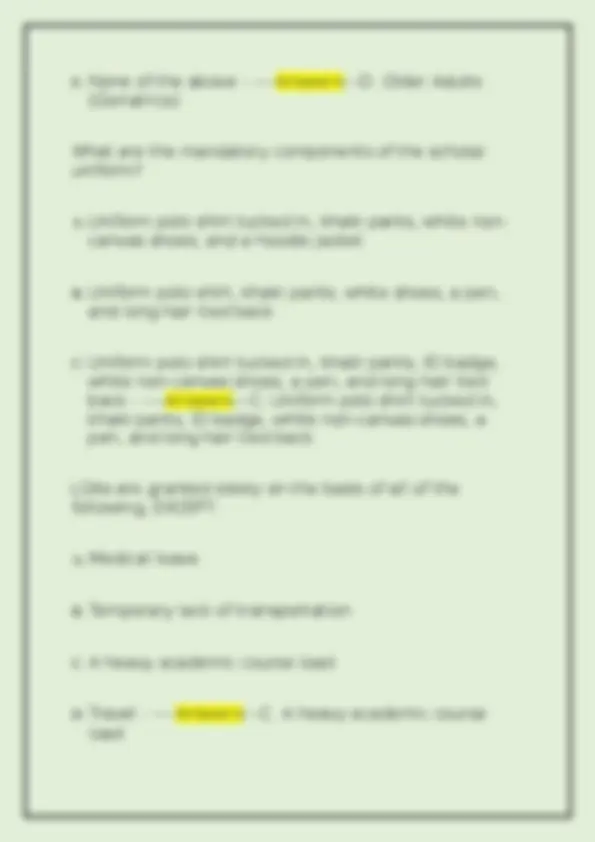 THIS YEAR’S UPDATED COPE HEALTH SCHOLAR WRITTEN EXAM QUESTIONS COMPLETE ...