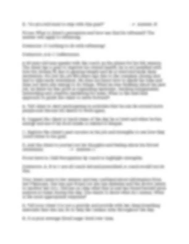 NBHWC Practice Exam – Q’s & A’s | Exams Public Health | Docsity