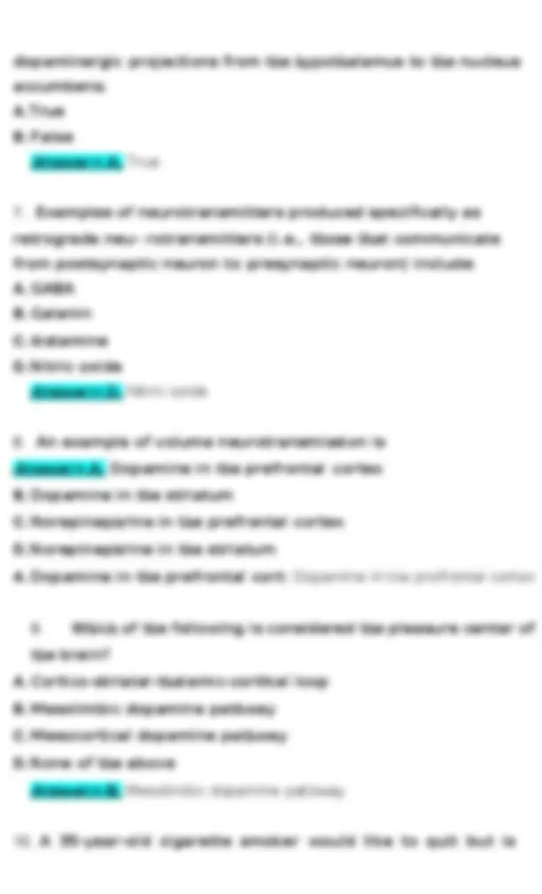 NR 546 Advanced Pharmacology Psychopharmacology Midterm Exam ...